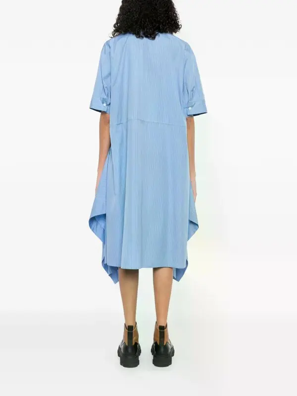 JNBY Striped Asymmetric Hem Dress