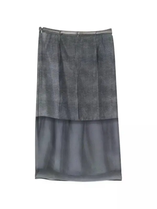 JNBY Contrast-tone Midi Skirt