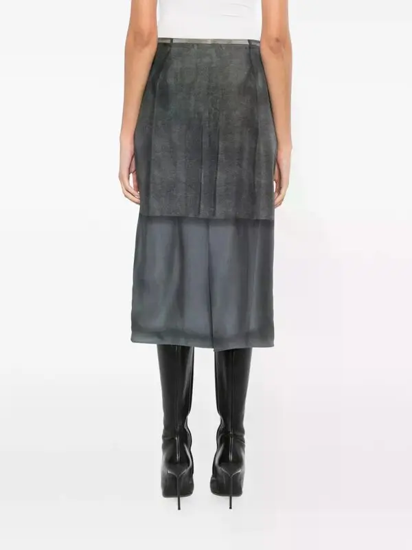 JNBY Contrast-tone Midi Skirt
