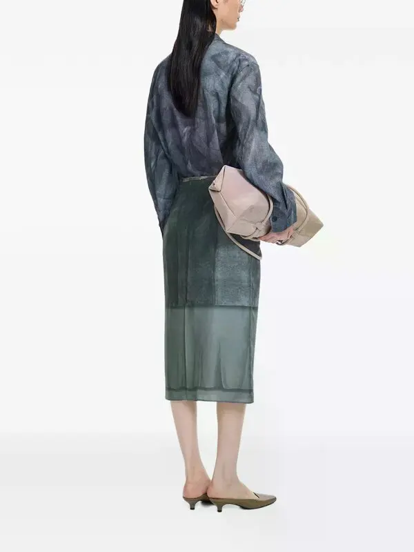 JNBY Contrast-tone Midi Skirt