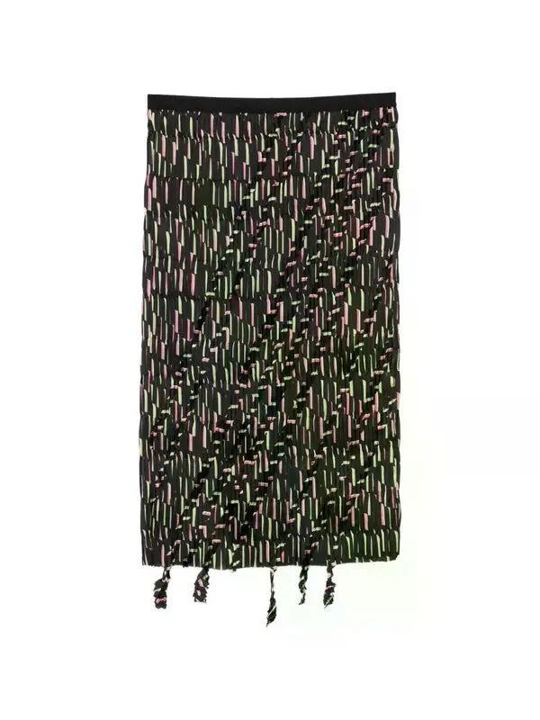 JNBY Geometric-print Midi Skirt