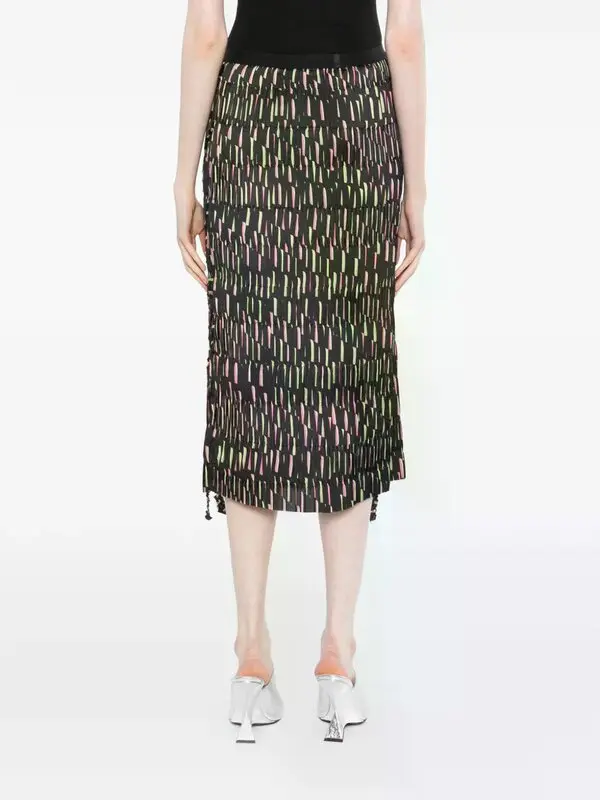 JNBY Geometric-print Midi Skirt