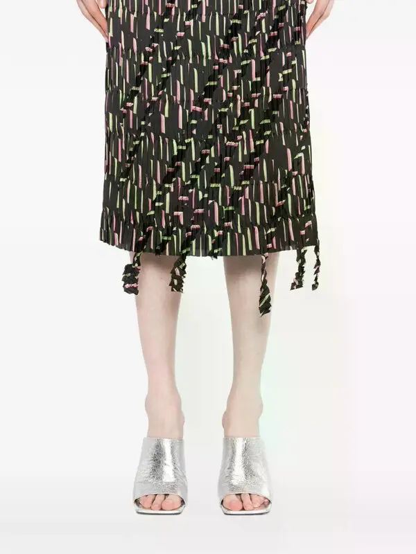 JNBY Geometric-print Midi Skirt