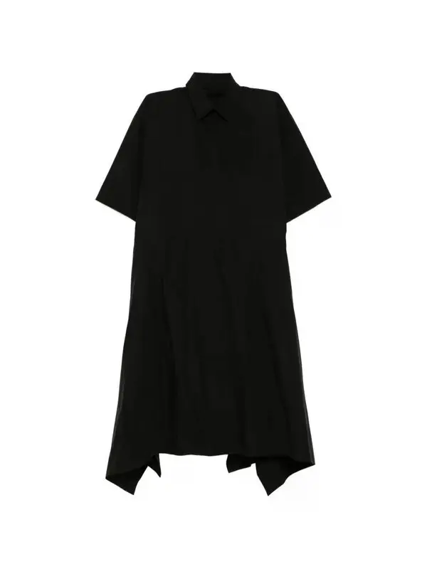 JNBY Asymmetric Hem Short-sleeved Dress