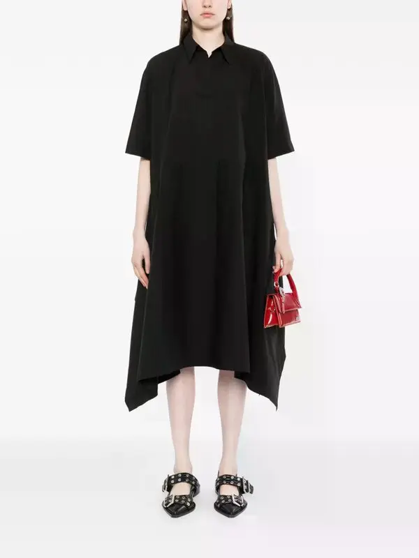JNBY Asymmetric Hem Short-sleeved Dress