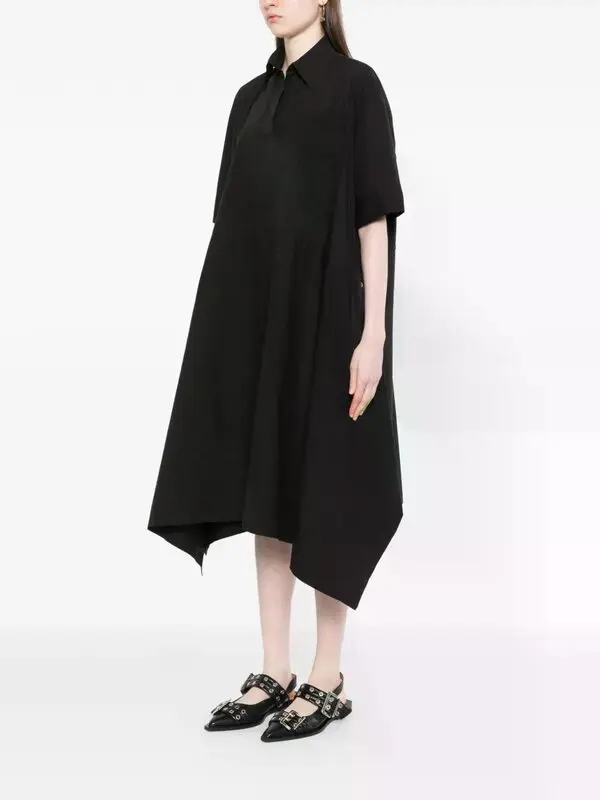 JNBY Asymmetric Hem Short-sleeved Dress