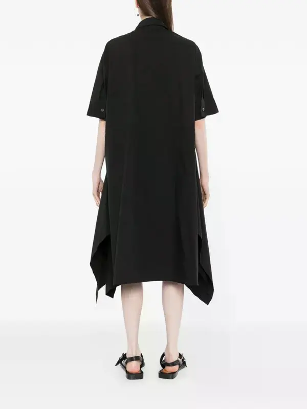 JNBY Asymmetric Hem Short-sleeved Dress