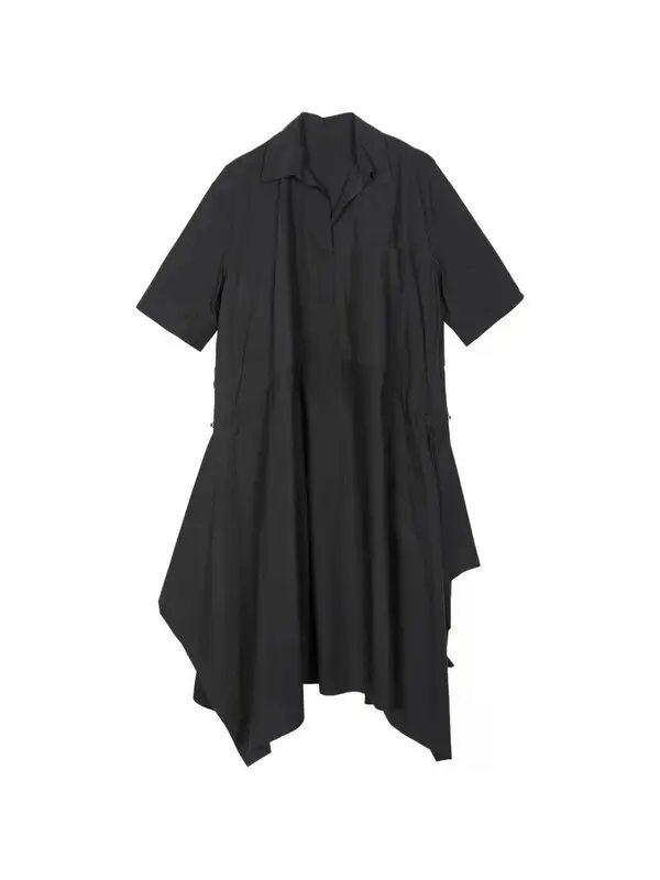 JNBY Asymmetric Hem Short-sleeved Dress - Black