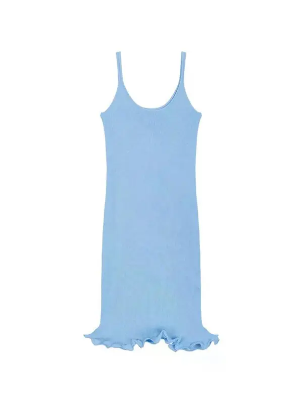 JNBY Mini Dress With Budding Hem - Blue