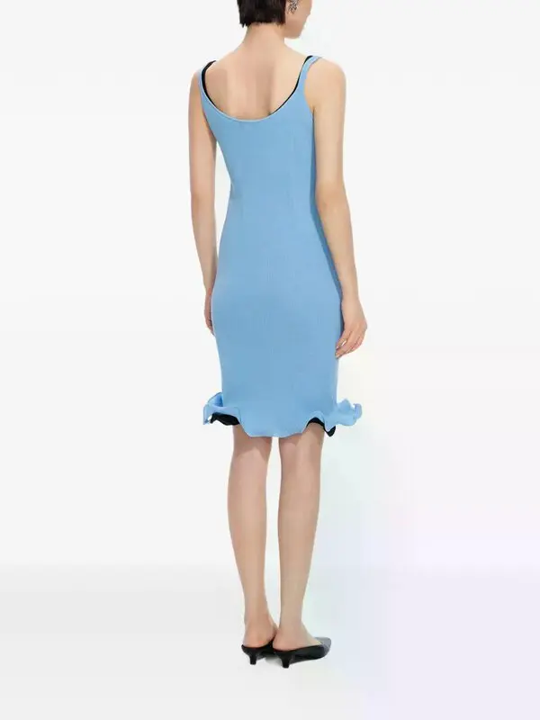 JNBY Mini Dress With Budding Hem - Blue