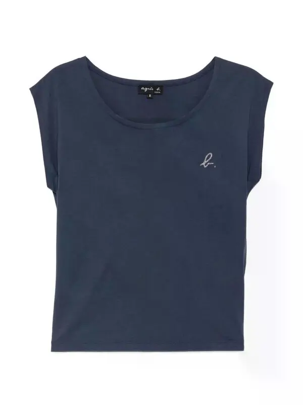 AGNES B. Graphic Print T-shirt - Blue