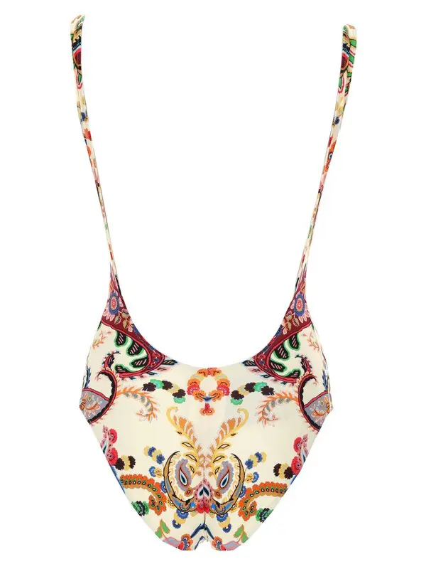 Etro Floral Paisley Print One-piece Swimsuit