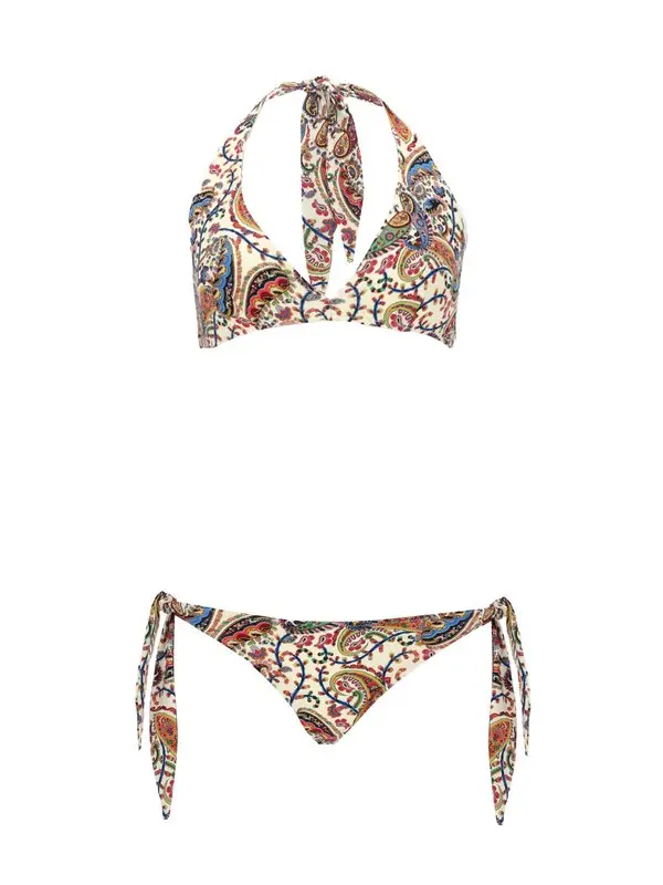 Etro Paisley Floral Print Bikini - Multicolour