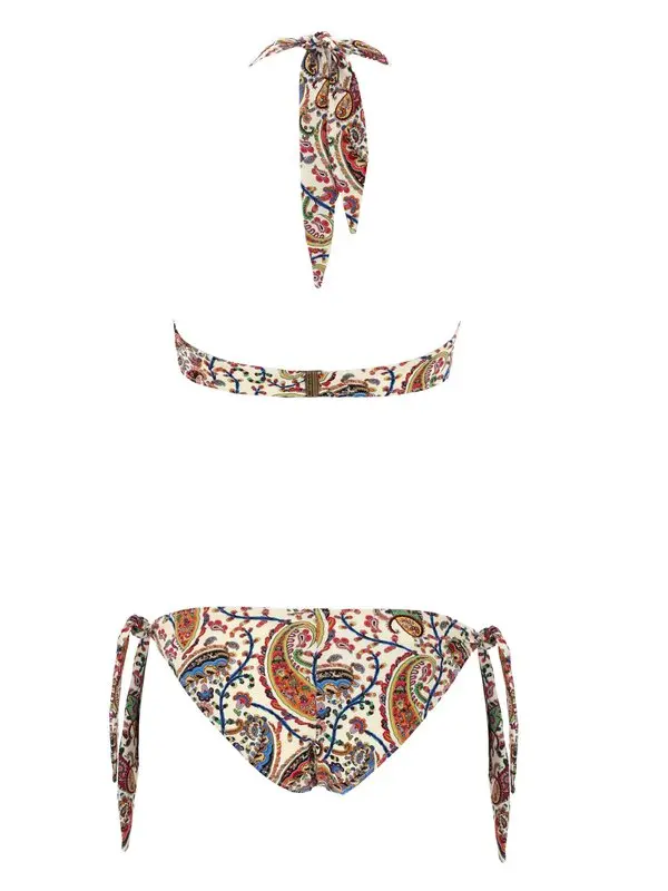 Etro Paisley Floral Print Bikini - Multicolour