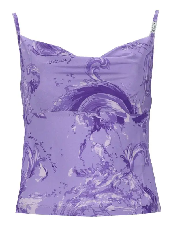 Versace Viscose Top - Purple