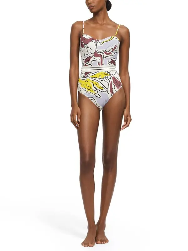 Tory Burch Printed One-piece Swimsuit - Multicolour