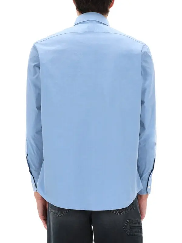 NO PROBLEMO Camicia Con Stampa Logo - Azure