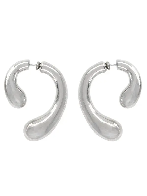 PANCONESI Small "p" Earrings - Silver