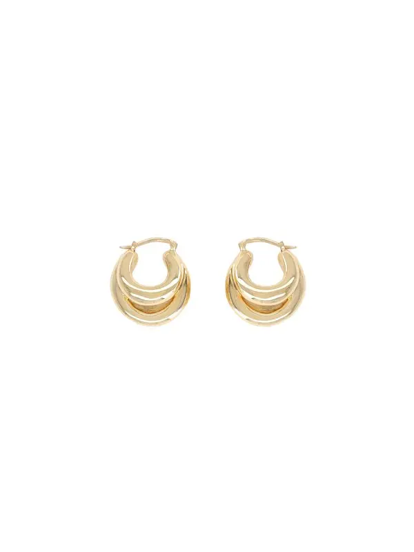PANCONESI Blow Up Huggies Earrings - Gold