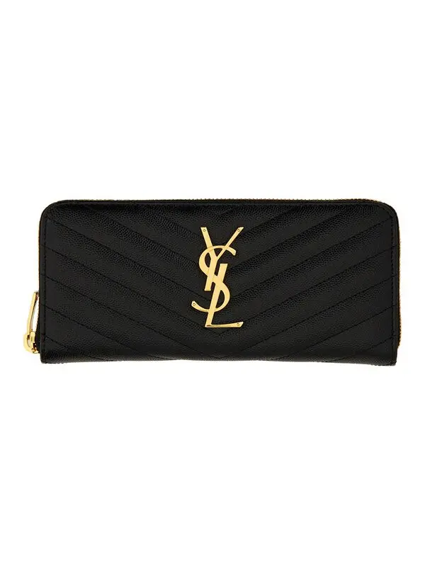 Saint Laurent Monogram Wallet - Black