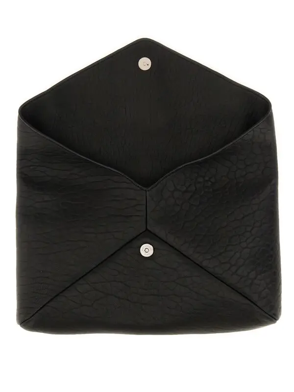 Saint Laurent Pochette Envelope Cassandre Large - Black