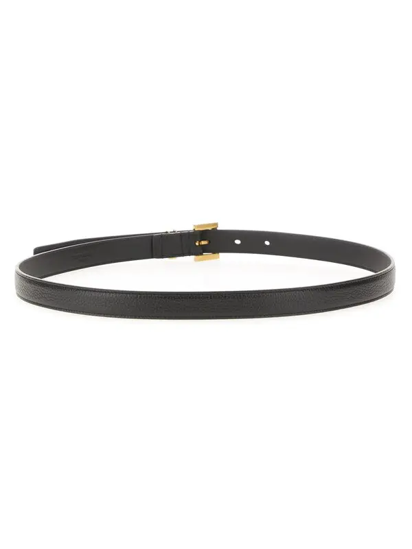 Saint Laurent Cassandre Belt - Black