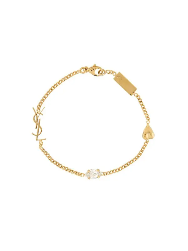 Saint Laurent Cassandre Charm Bracelet - Gold