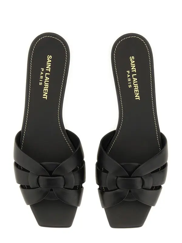 Saint Laurent Tribute Mules - Black