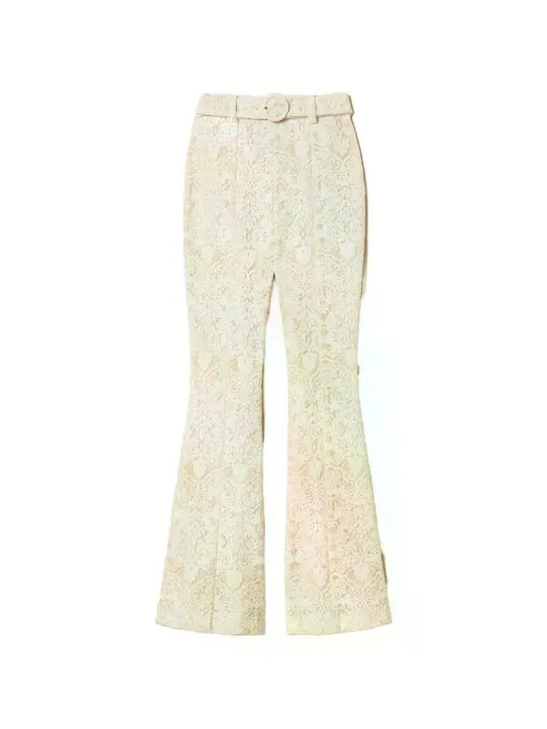 TWINSET Laced Flared Trousers - Neutrals