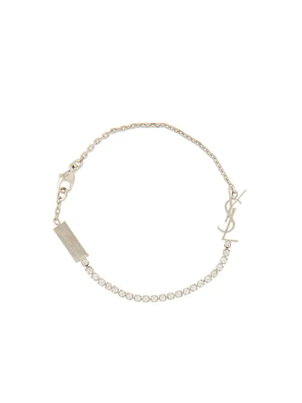 Saint Laurent Cassandre Charm Bracelet - Silver