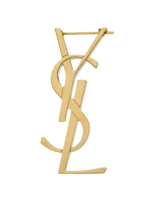 Saint Laurent Cassandre Single Earring - Gold