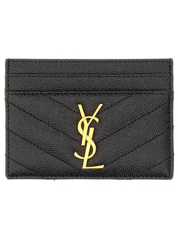 Saint Laurent Portacarte "cassandre - Black