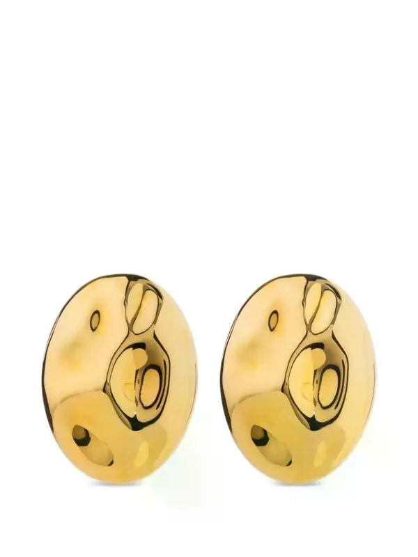 Federica Tosi Hammered Stud Earrings - Gold