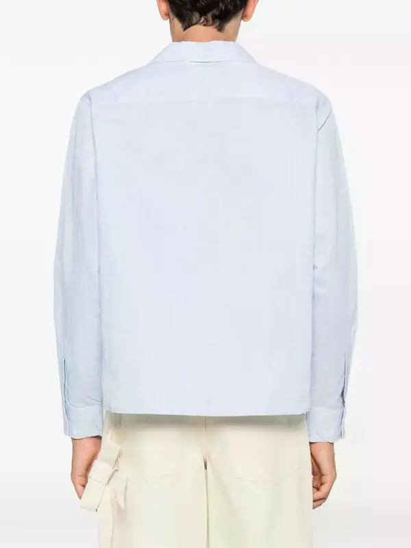 BAZISZT Mord Floral-embroidered Shirt