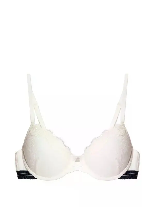 Emporio Armani Lace-trim Bra - Neutrals