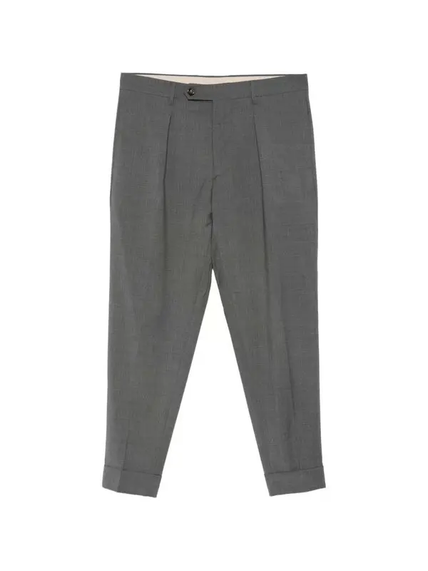 BERWICH Chiaia Pleated Trousers - Grey