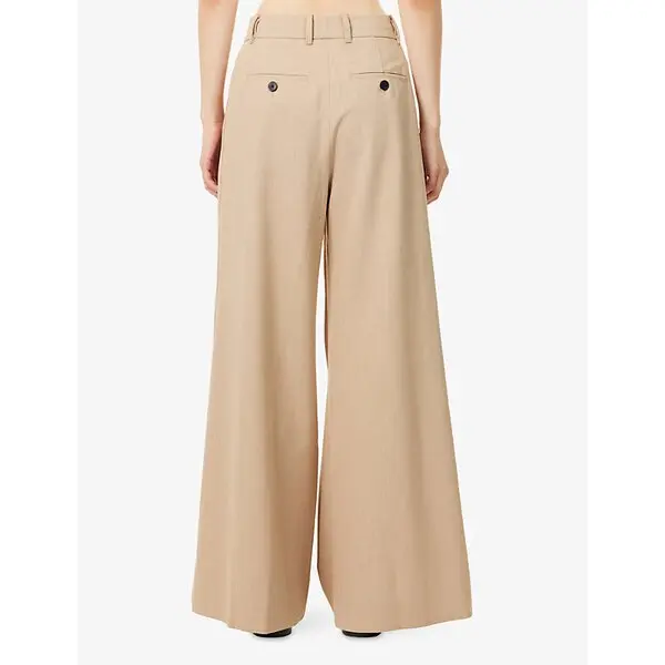 ME+EM Ultimate Wide-leg Pleated Trousers
