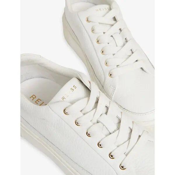 REISS Leanne Leather Trainers