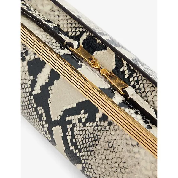 Khaite Donna Leather Clutch - Natural
