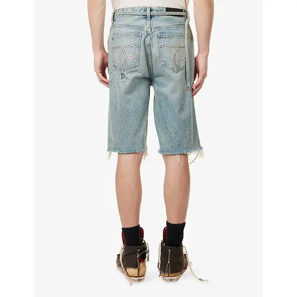 PALY HOLLYWOOD Belted Distressed Shorts