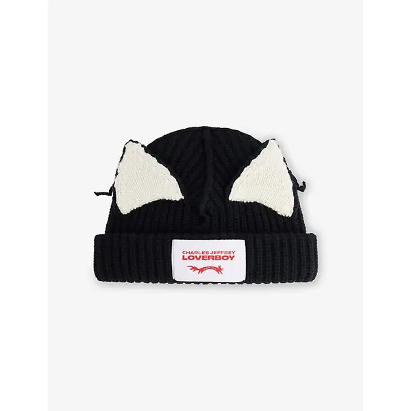 CHARLES JEFFREY Chunky Ears Beanie - Black