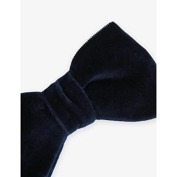 REISS Velvet Bow Tie - Navy