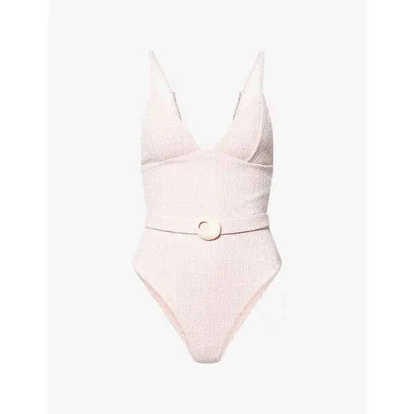 Devon Windsor Catalina V-cut One-piece - Rose Cream