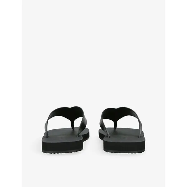 THE ROW Dune Classic Ginza Leather Sandals - Black