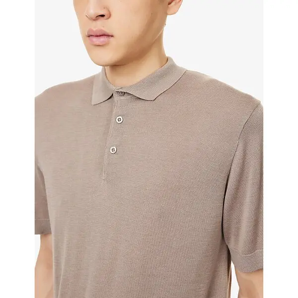 RAITH Pablo Short-sleeve Knitted Polo Top