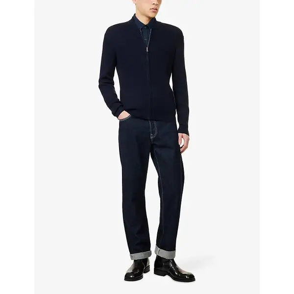 NOBL Atlas Zip-up Knitted Bomber Jacket