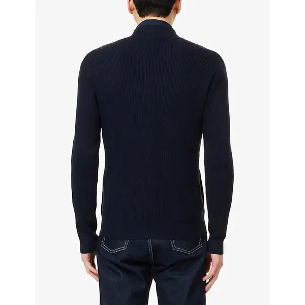 NOBL Atlas Zip-up Knitted Bomber Jacket