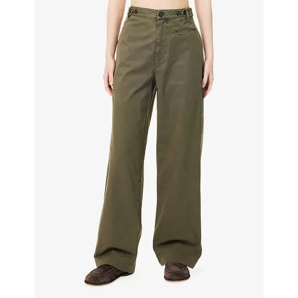JW Anderson Cotton Cargo Trousers - Khaki