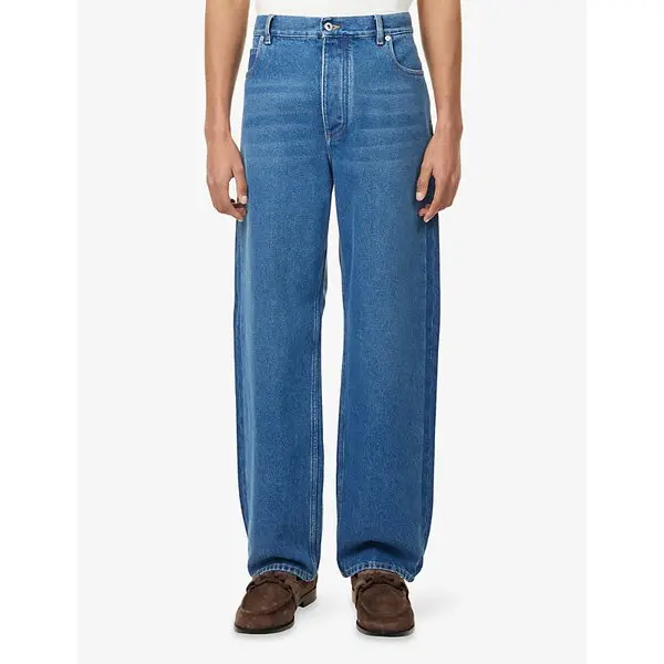 Bottega Veneta Five-pocket Wide-leg Denim Jeans