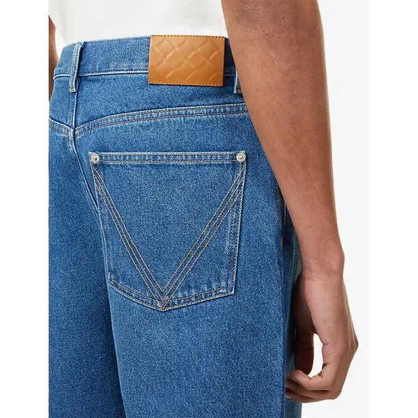 Bottega Veneta Five-pocket Wide-leg Denim Jeans